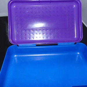 Vintage Spacemaker School Box Pencil Arts Crafts 1990s Bright Purple ...
