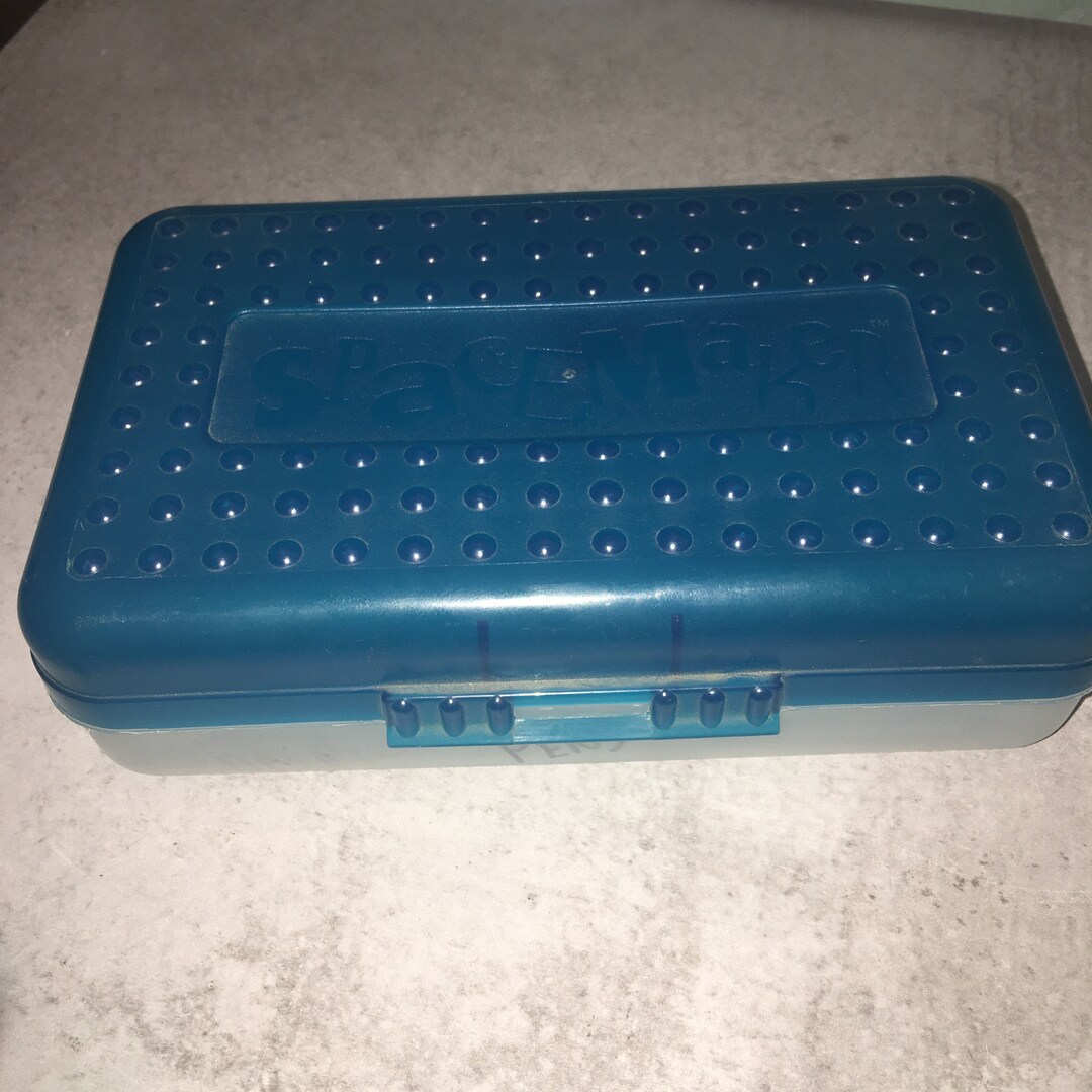 Vintage Spacemaker School Box Pencil Arts Crafts 1990s Blue 8 X 5 - Etsy