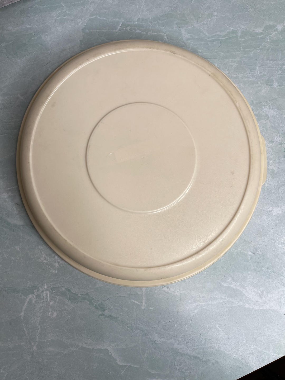Vintage Rubbermaid Plastic Replacement Lid Servin Saver Almond 5 Round ...