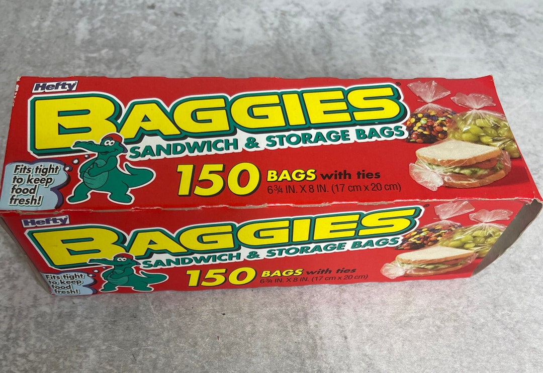 New Old Stock Vintage Hefty Baggies Sandwich & Storage Bags - Etsy