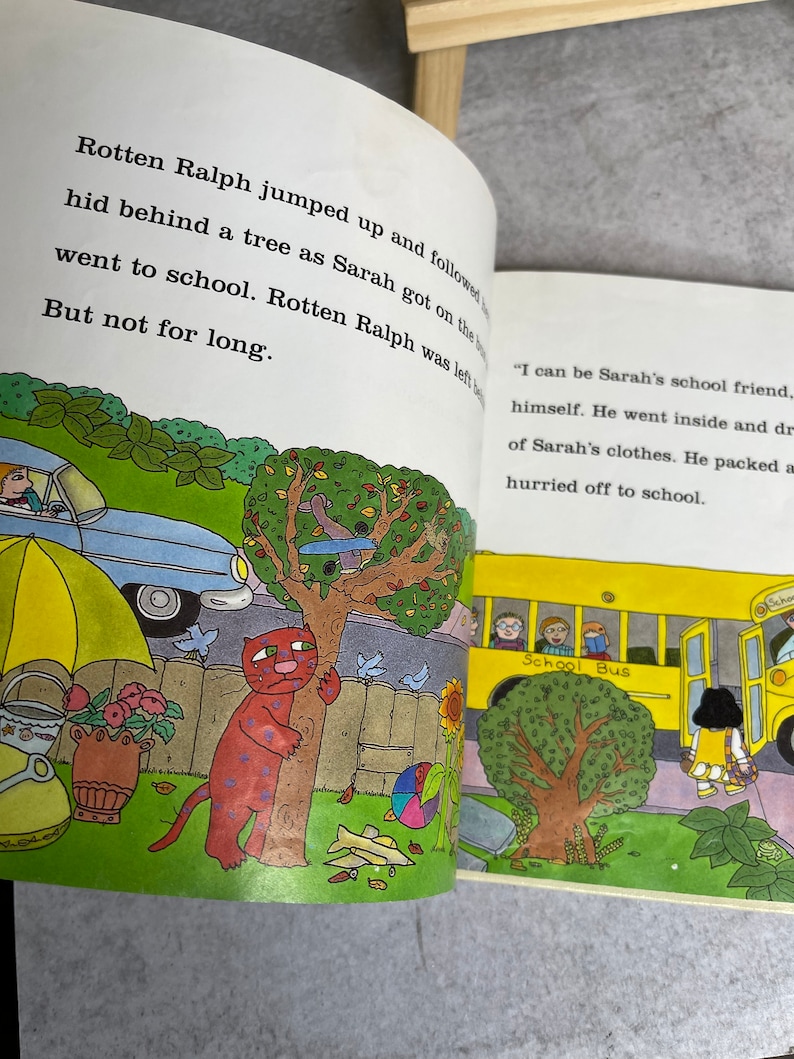 Vintage 1998 Back to School for Rotten Ralph Book Hardcover - Etsy