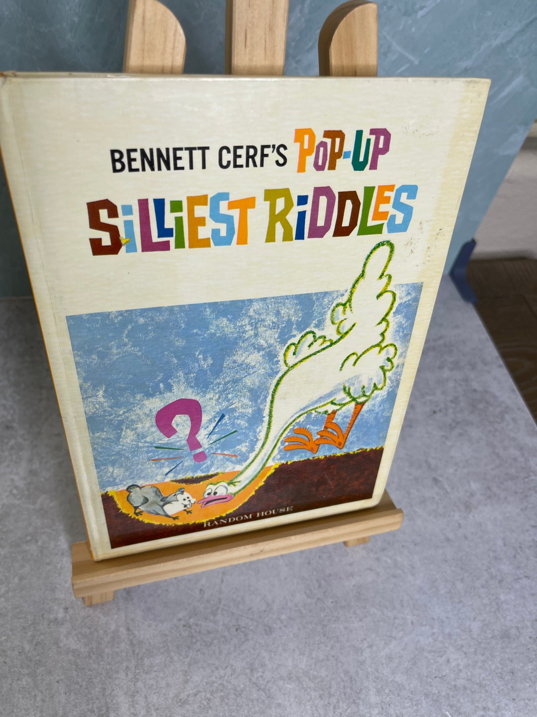 Vintage 1967 Bennett Cerf's Pop-up Silliest Riddles Book Random House ...