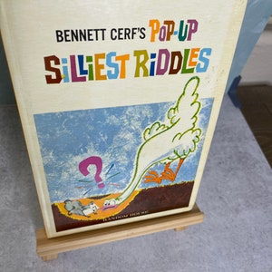 Vintage 1967 Bennett Cerf's Pop-up Silliest Riddles Book Random House ...