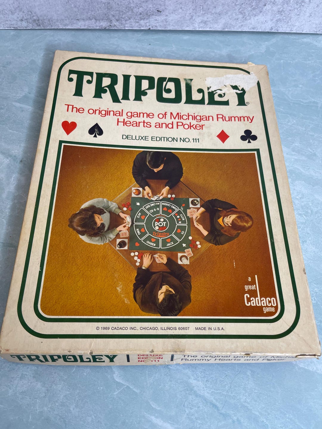 Vintage 1969 Tripoley Game Mat Only in Original Box - Etsy