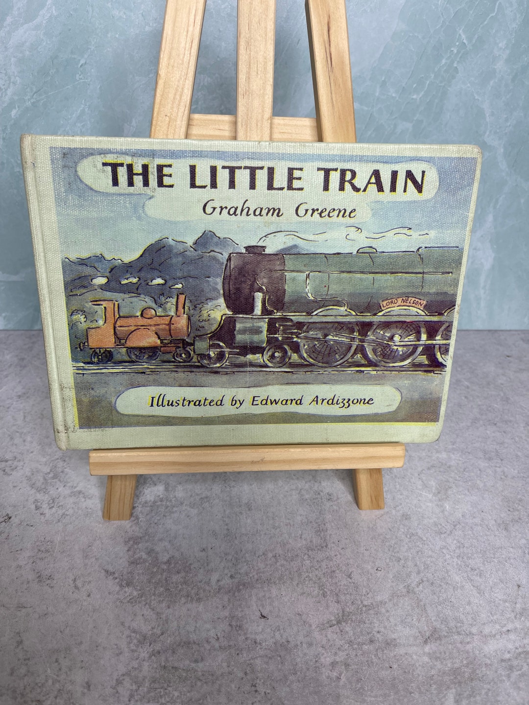 Vintage 1973 the Little Train Book Hardcover Graham Greene Illustrated ...
