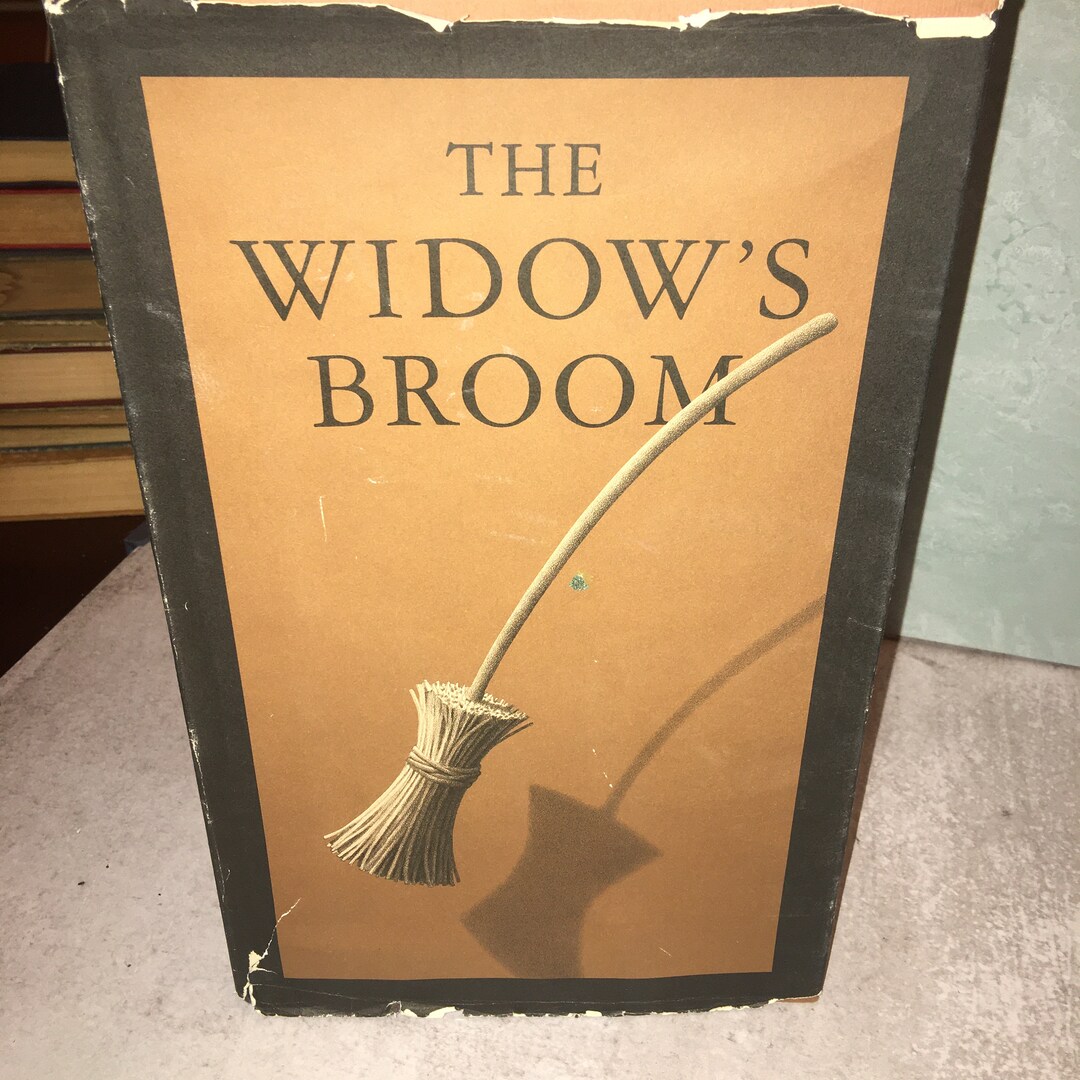 Vintage 1993 the Widow's Broom Book Hardcover HCDJ Scholastic Chris Van ...