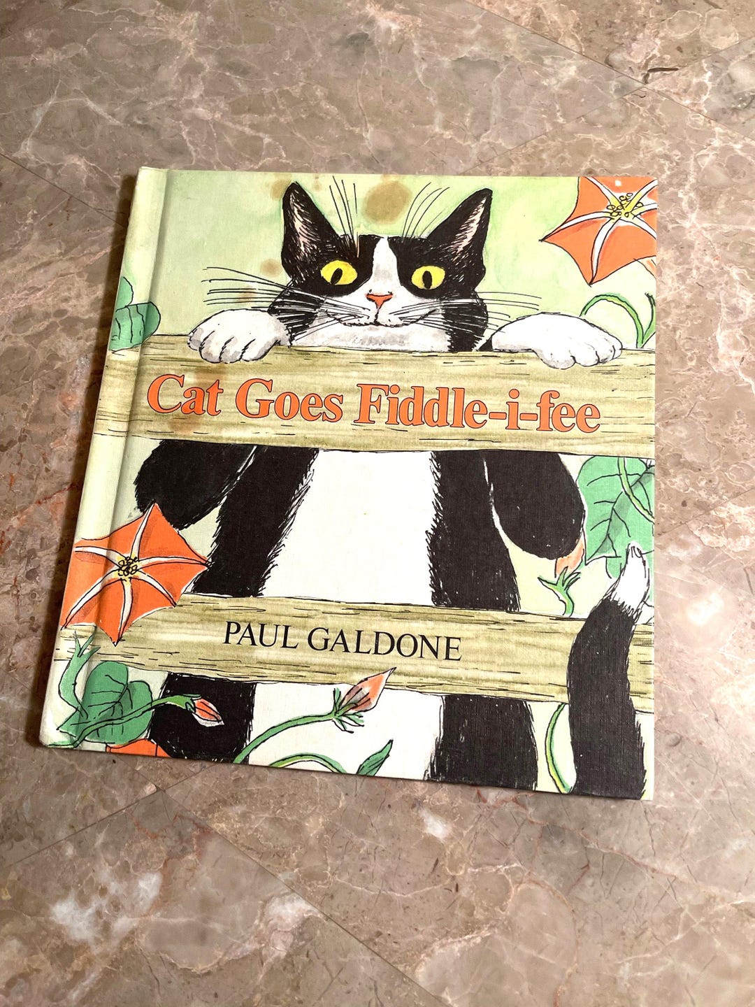 Vintage 1985 Cat Goes Fiddle-i-fee Paul Galdone Book Hardcover - Etsy