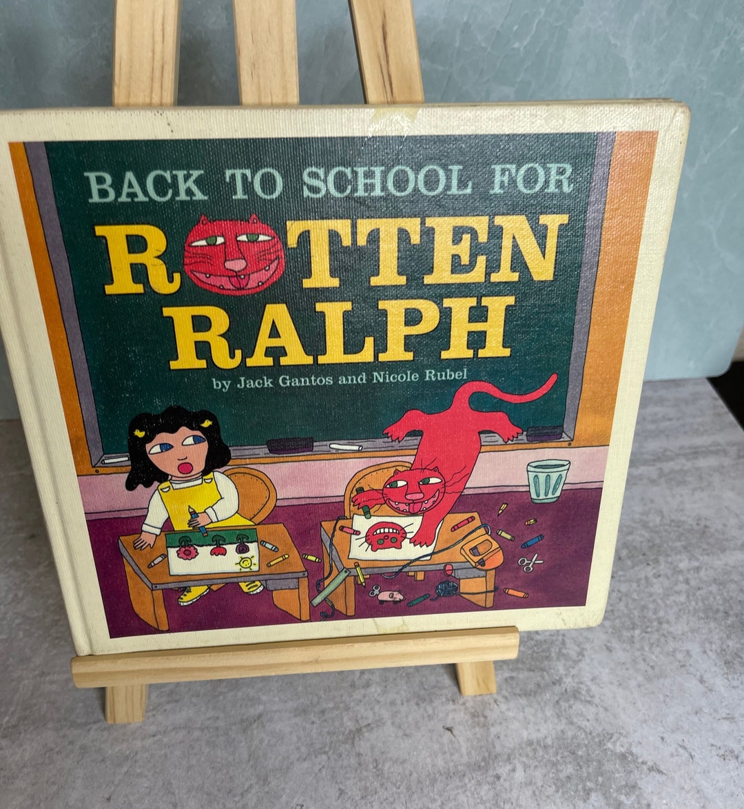 Vintage 1998 Back to School for Rotten Ralph Book Hardcover - Etsy