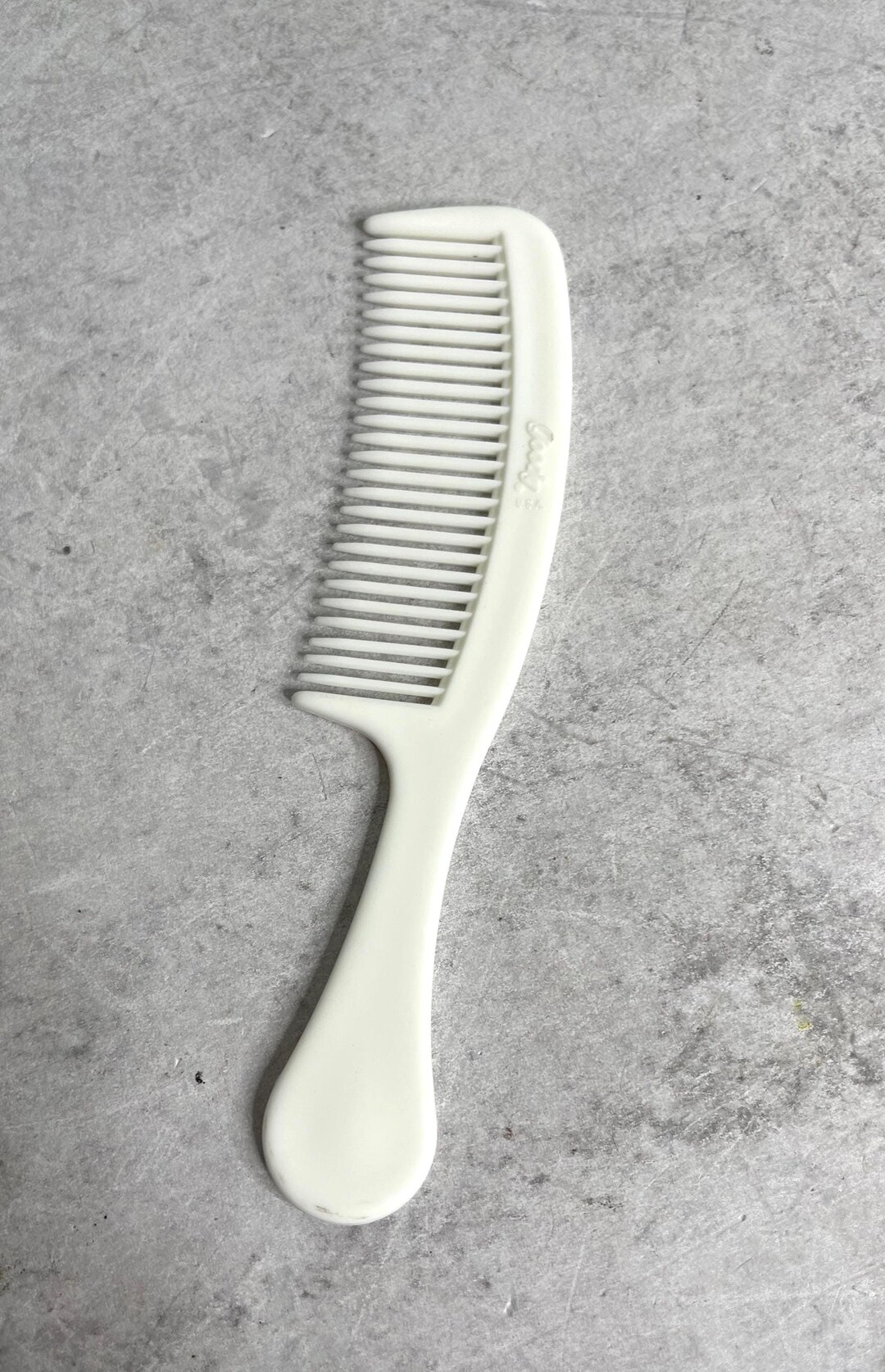 Vintage 80s Goody Super Comb Unbreakable Pocket White Hair Plastic ...