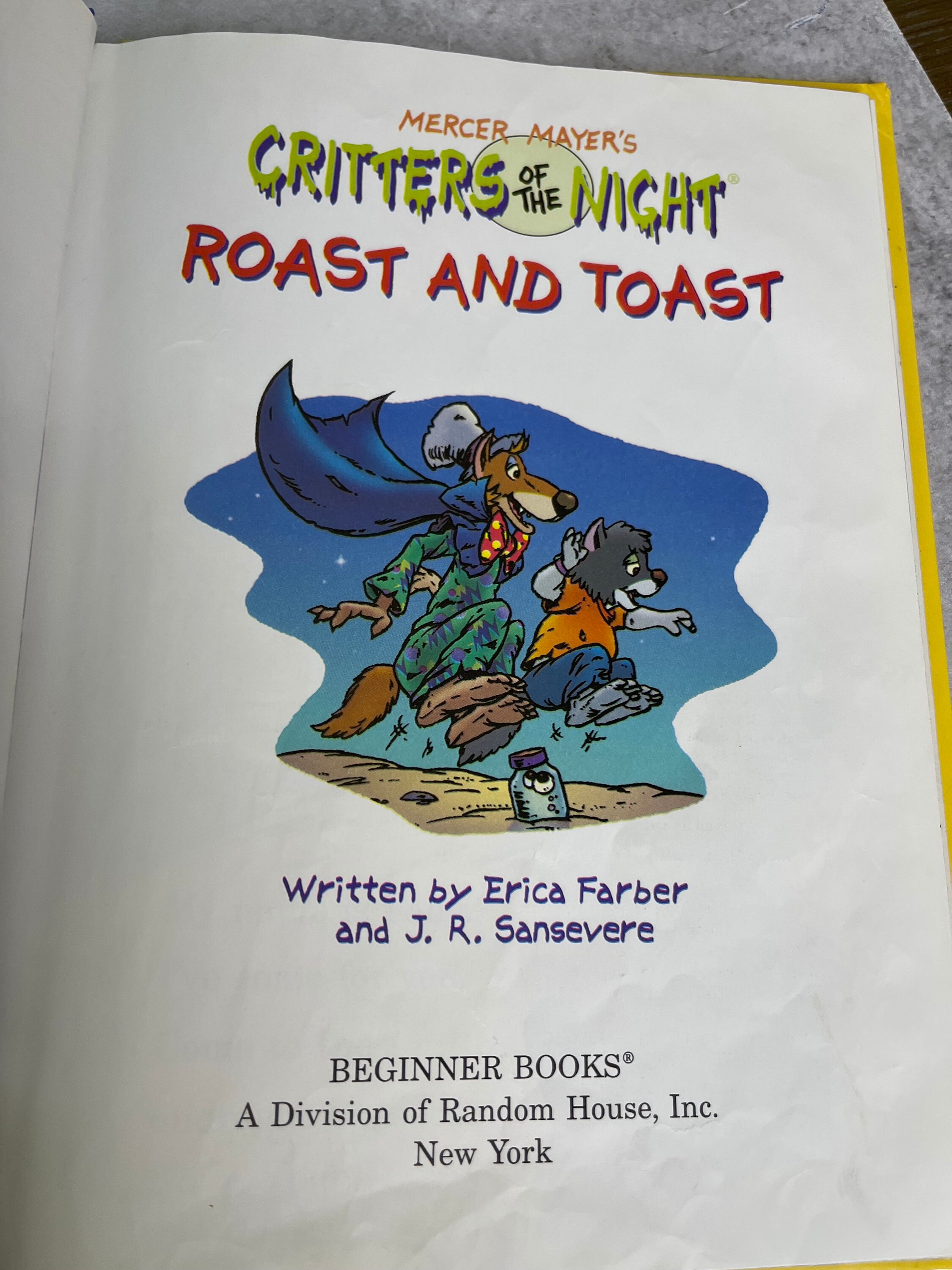 Vintage 1998 Mercer Mayers Critters of the Night Roast and Toast Book ...