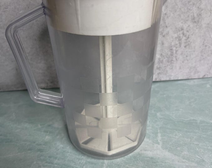 Vintage Pampered Chef #2270 Quick-stir Pitcher 2 Quart Checkerboard ...
