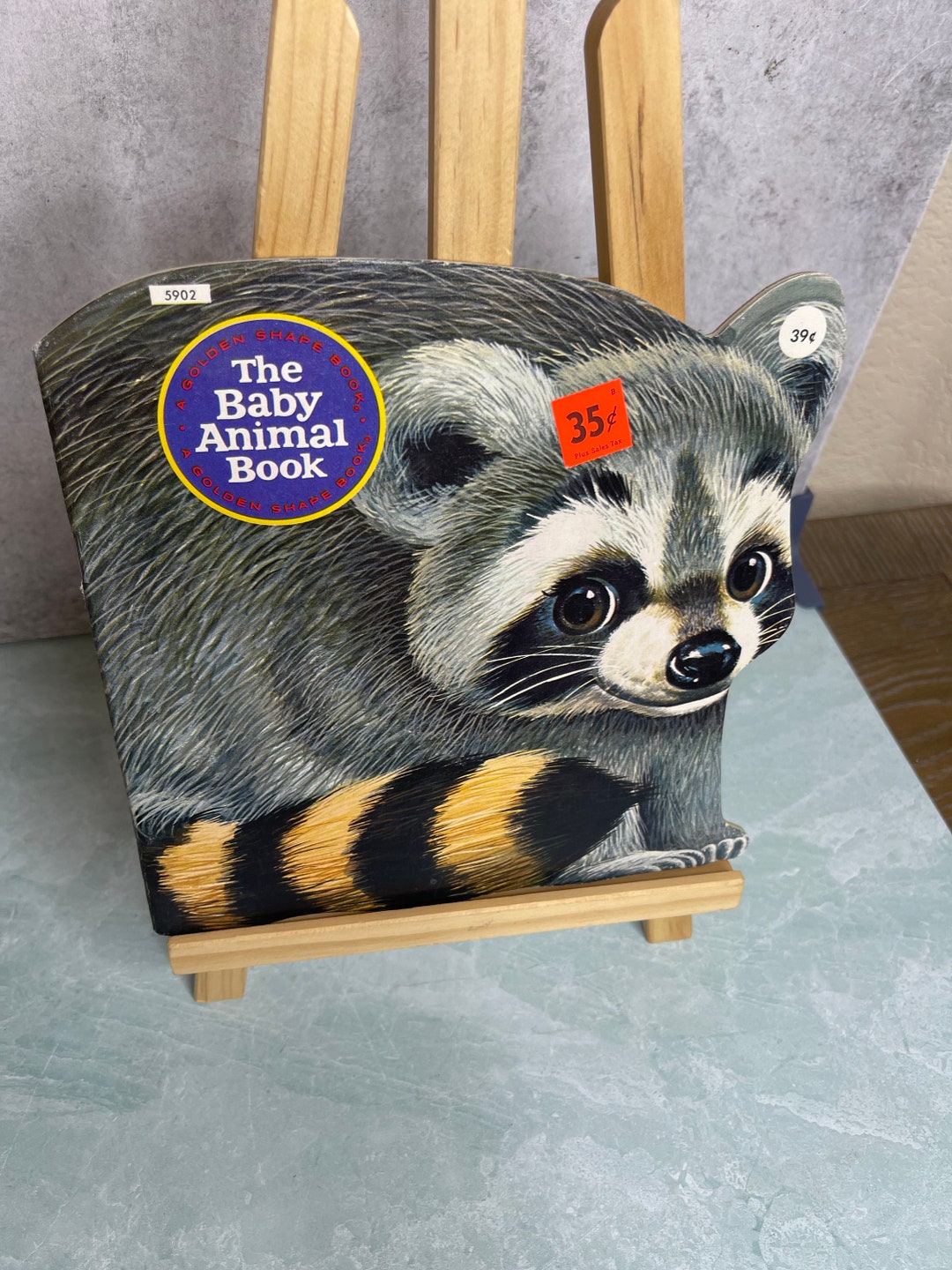 Vintage 1975 24th Print the Baby Animal Shape Book Golden Press Daphne ...
