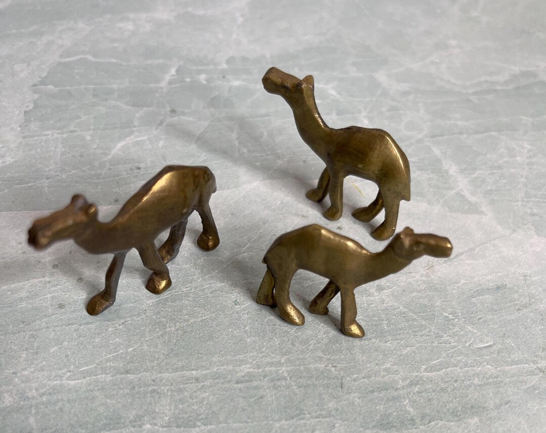 Vintage Brass Camel Figurine Family Set Decorative Three Pieces Desert Decor Small - Etsy