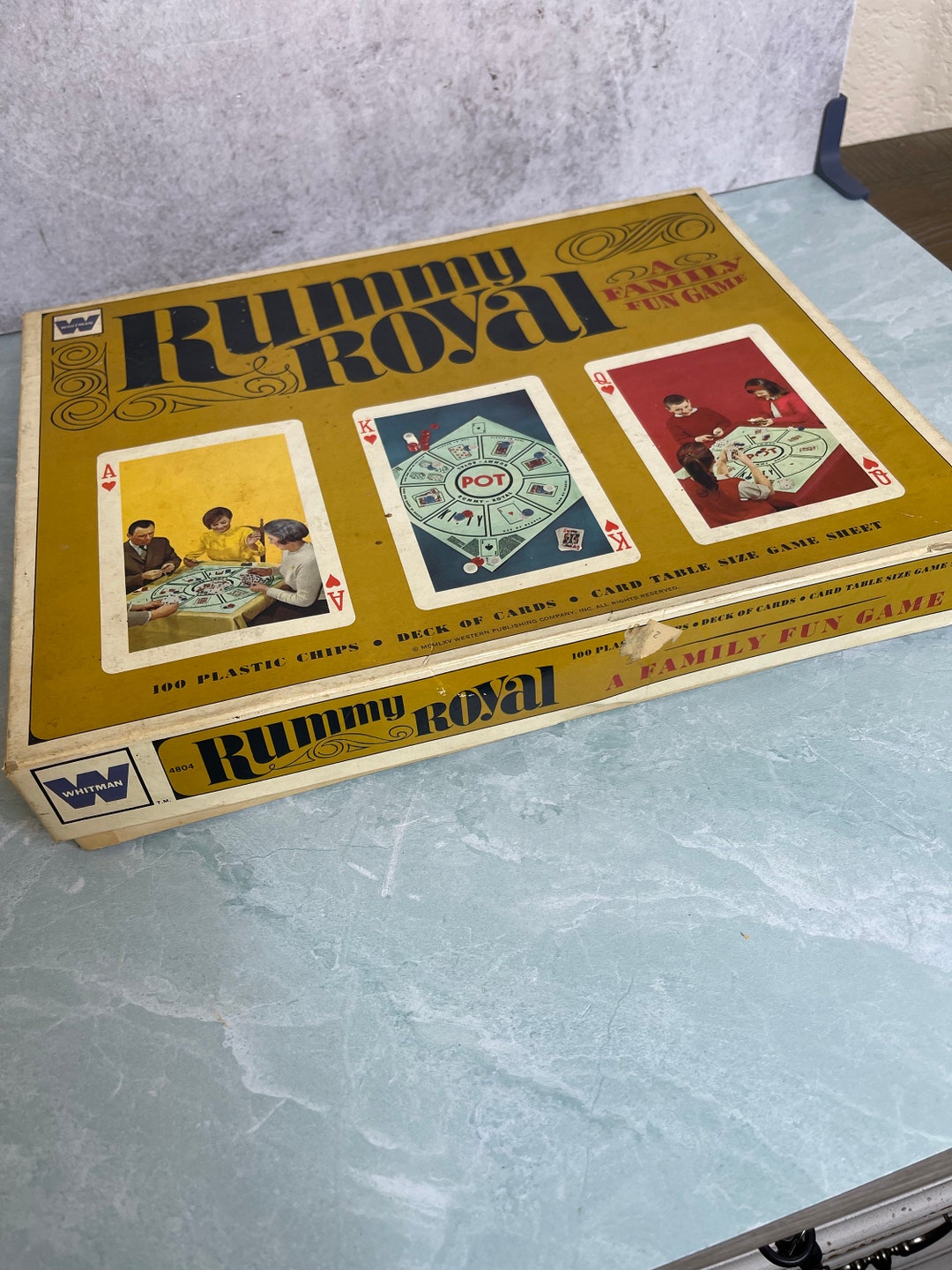 Vintage 1965 Rummy Royal Board Game Western Publishing Whitman Family ...