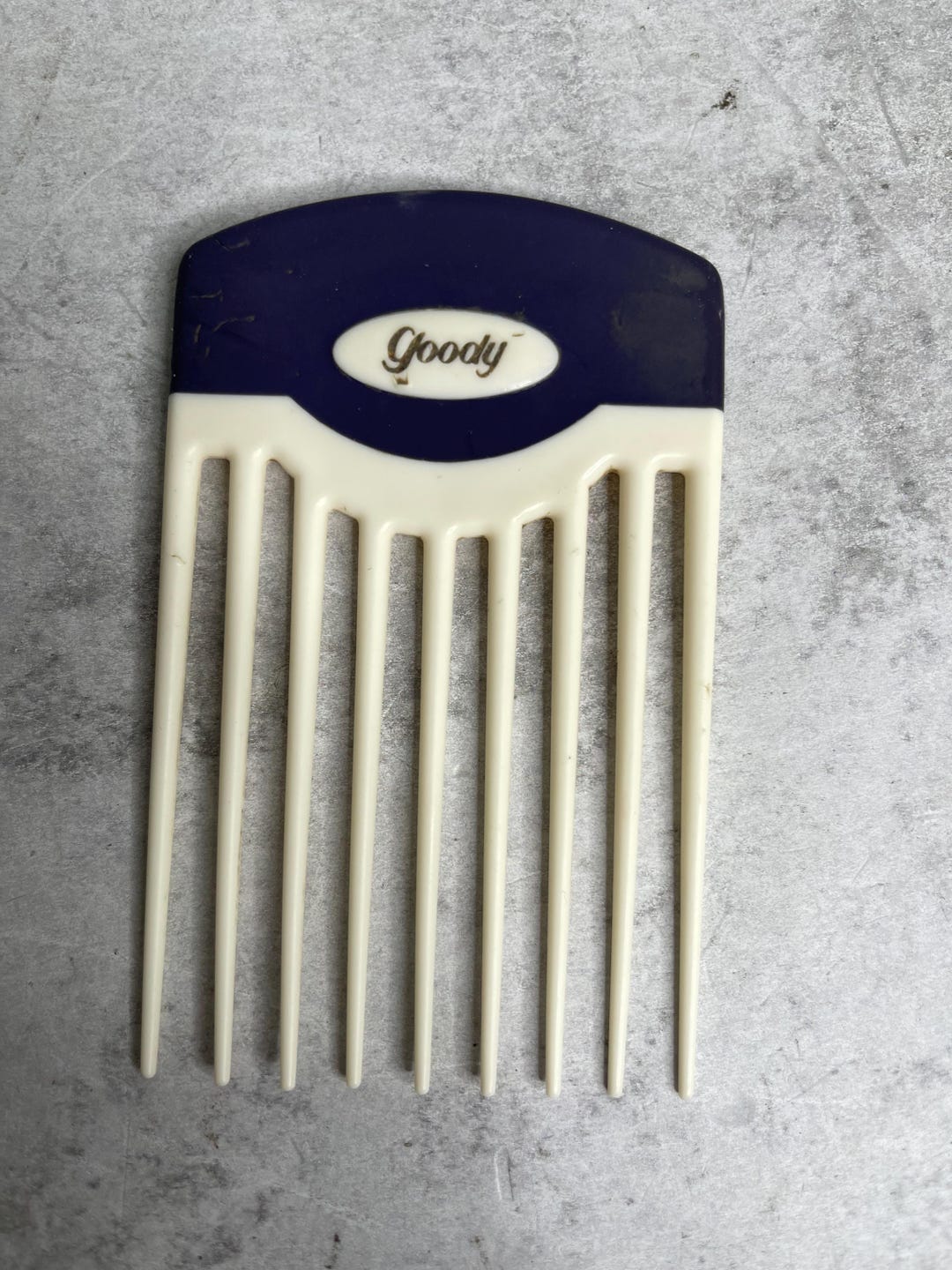 Vintage Goody Hair Pick Lift Comb Non Slip Handle Retro 90s USA Blue ...