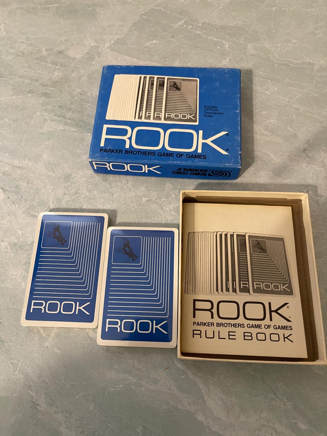 New Open Box Vintage 1972 Rook Card Game Parker Brothers Sealed Cards ...