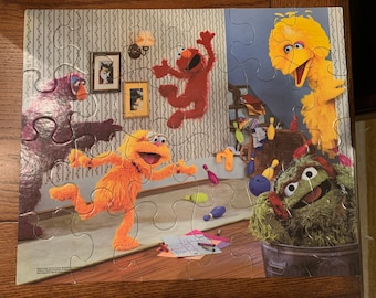 Elmo Jigsaw Puzzle - Etsy