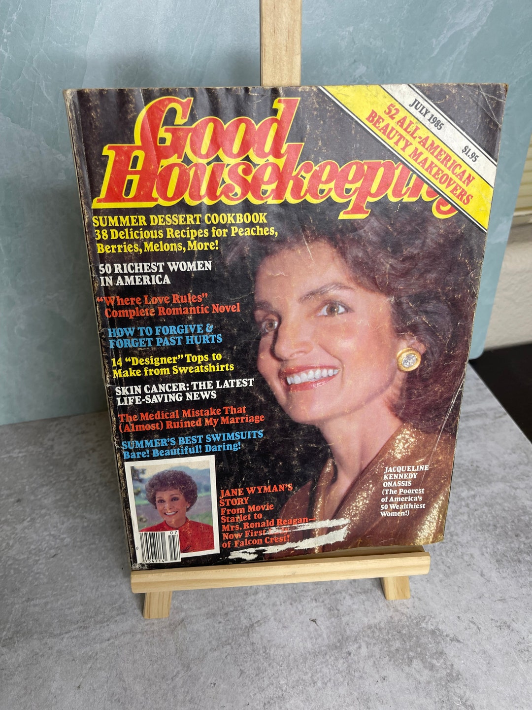 Vintage Good Housekeeping Magazine July 1985 Jacqueline Kennedy Onassis ...