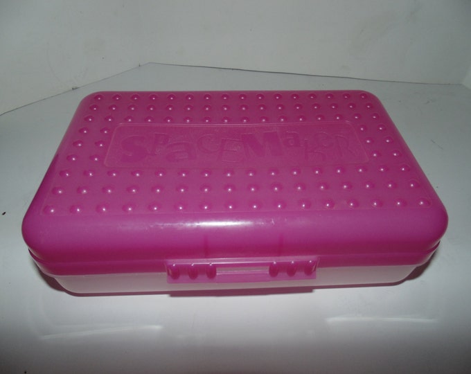 Vintage Spacemaker School Box Pencil Arts Crafts 1990s Pink 8" X 5" - Etsy