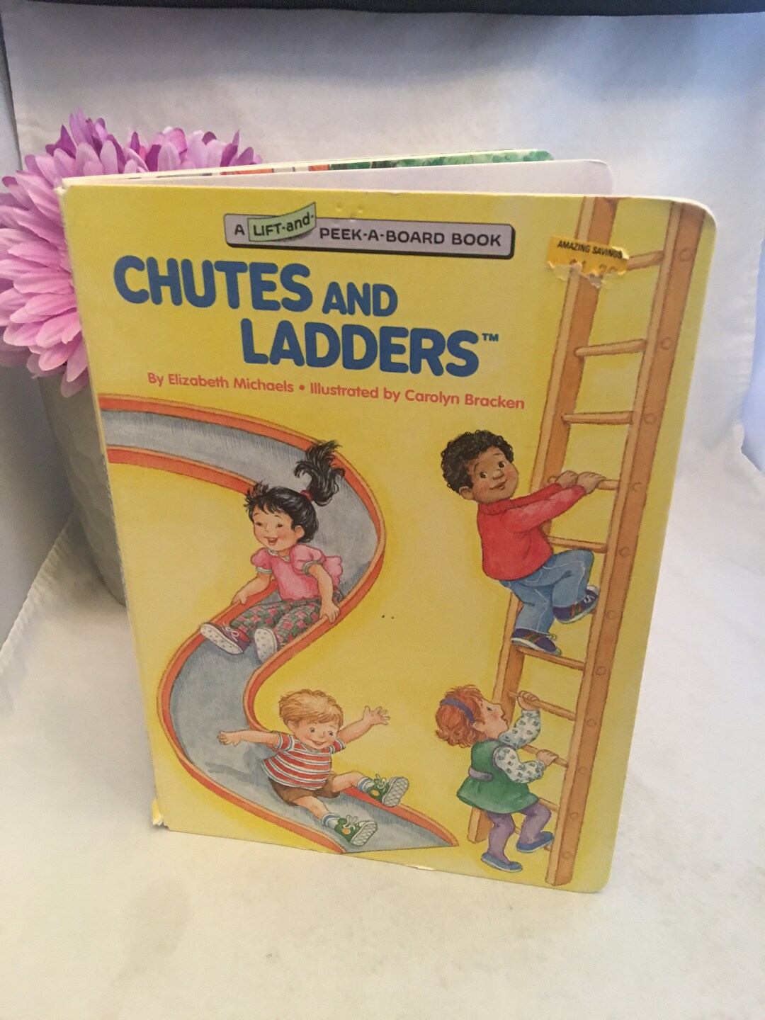 Vintage 1994 Chutes and Ladders Peek a Board Book Hardcover - Etsy