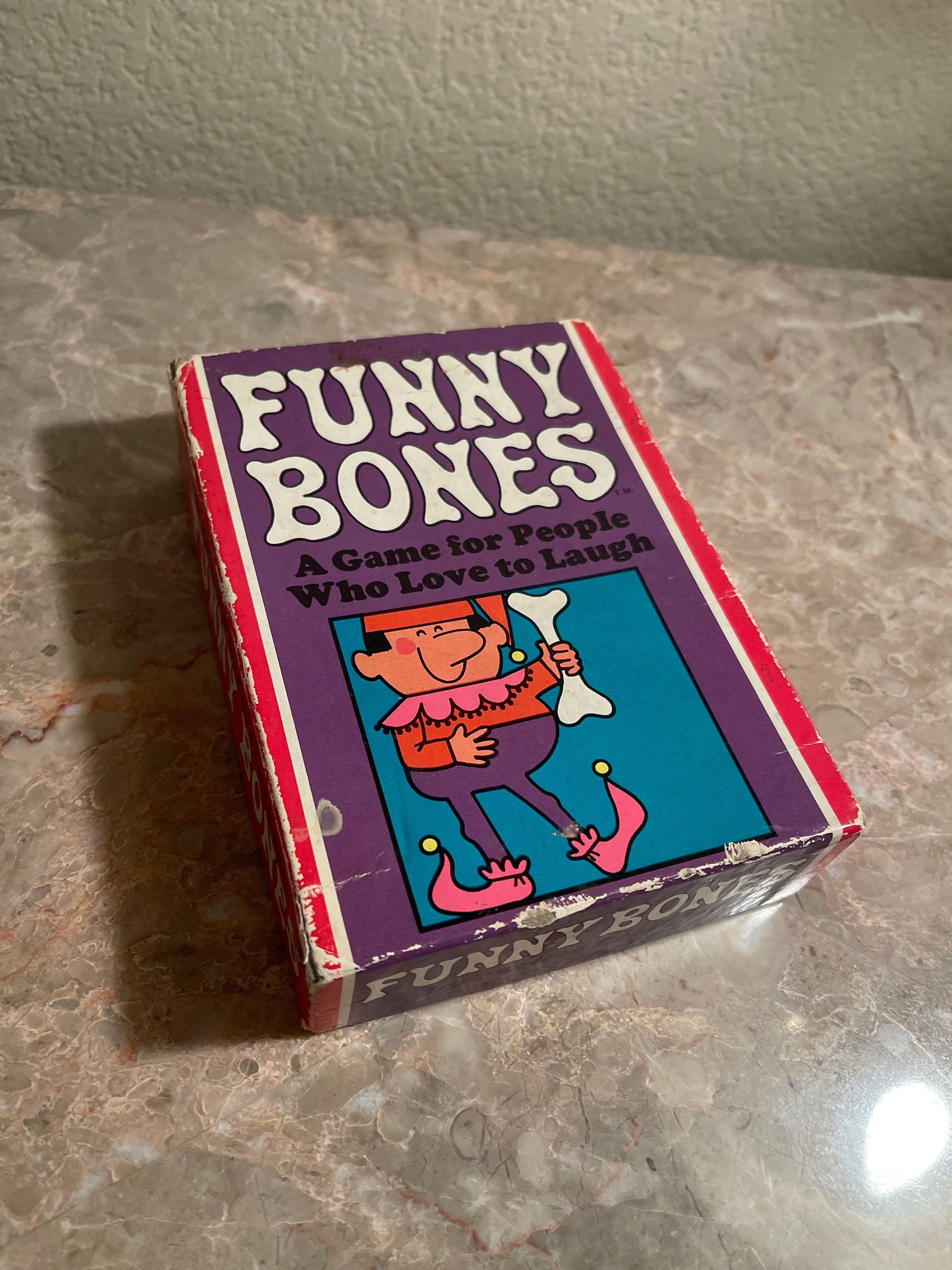 COMPLETE Parker Brothers 1968 Vintage Funny Bones Card Game Games ...