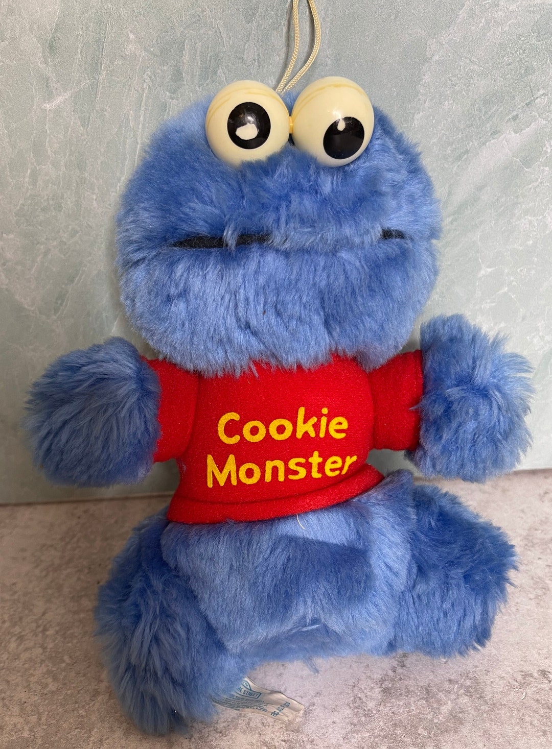 Vintage 1983 Playskool Cookie Monster Rattle Plush Stuffed Animal ...