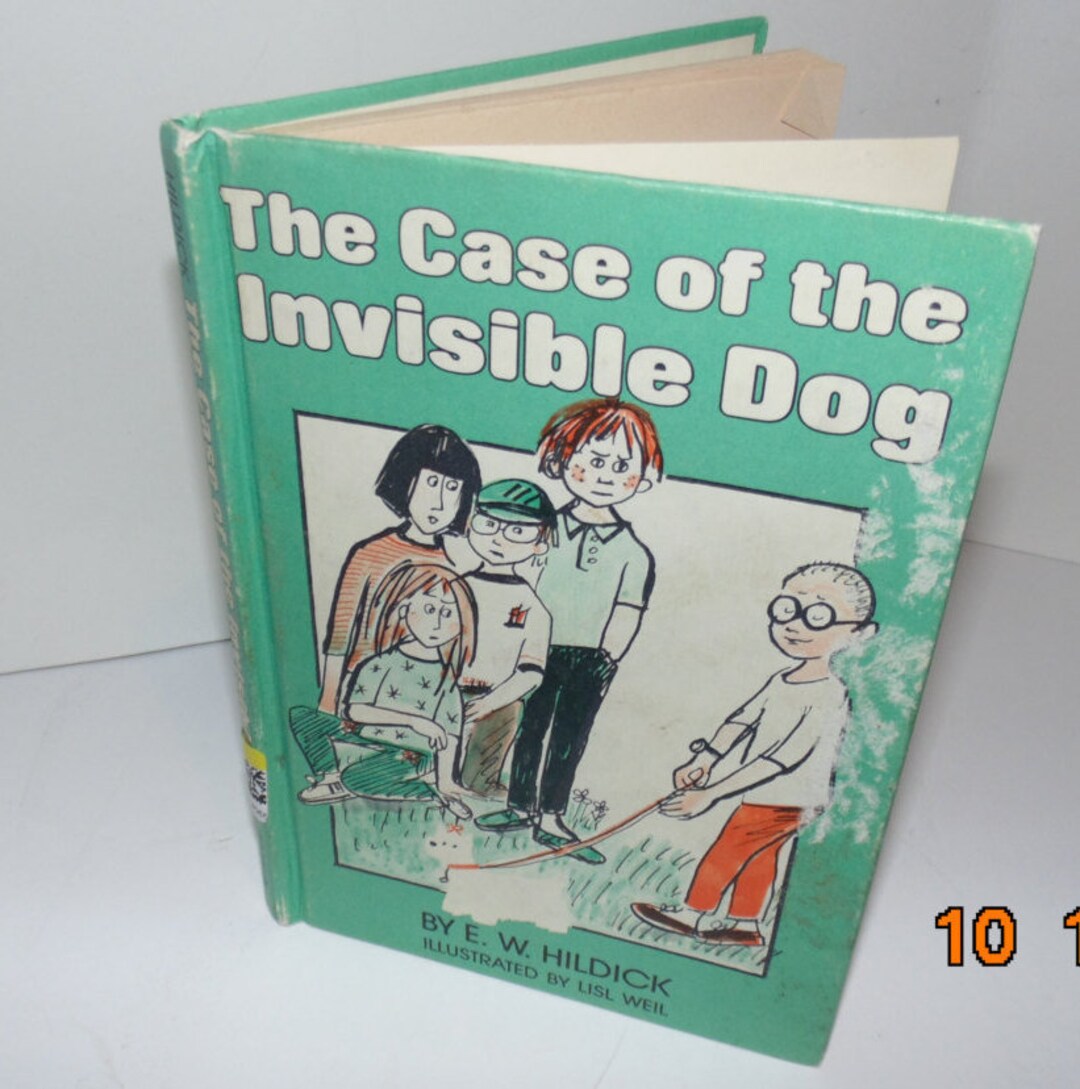 Vintage 1977 the Case of the Invisible Dog Book Hardcover Weekly Reader ...