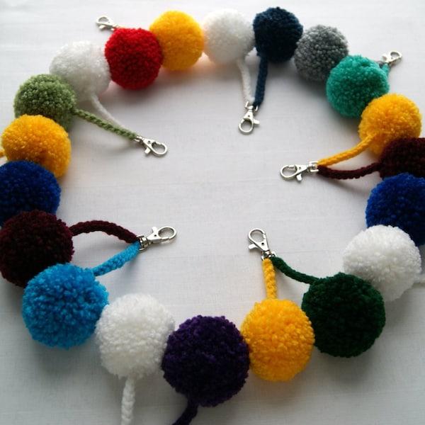 Pom Pom Zipper Pull - Etsy