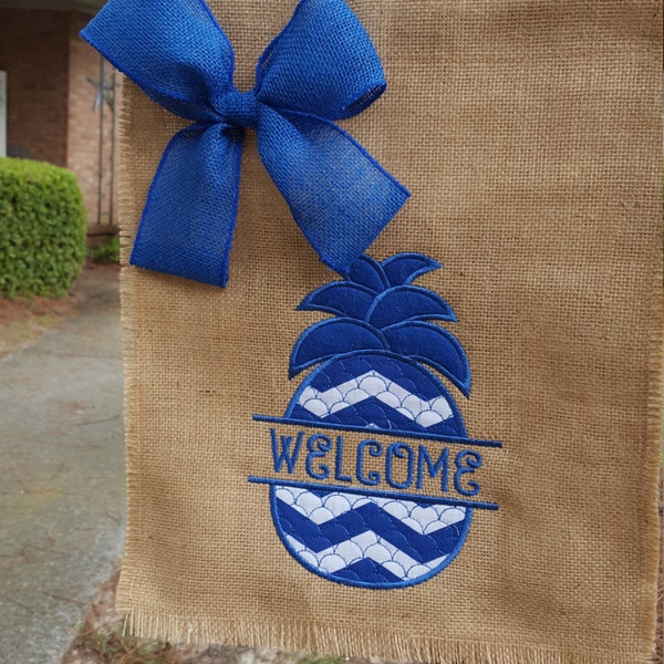 Chevron Burlap Flag - Etsy