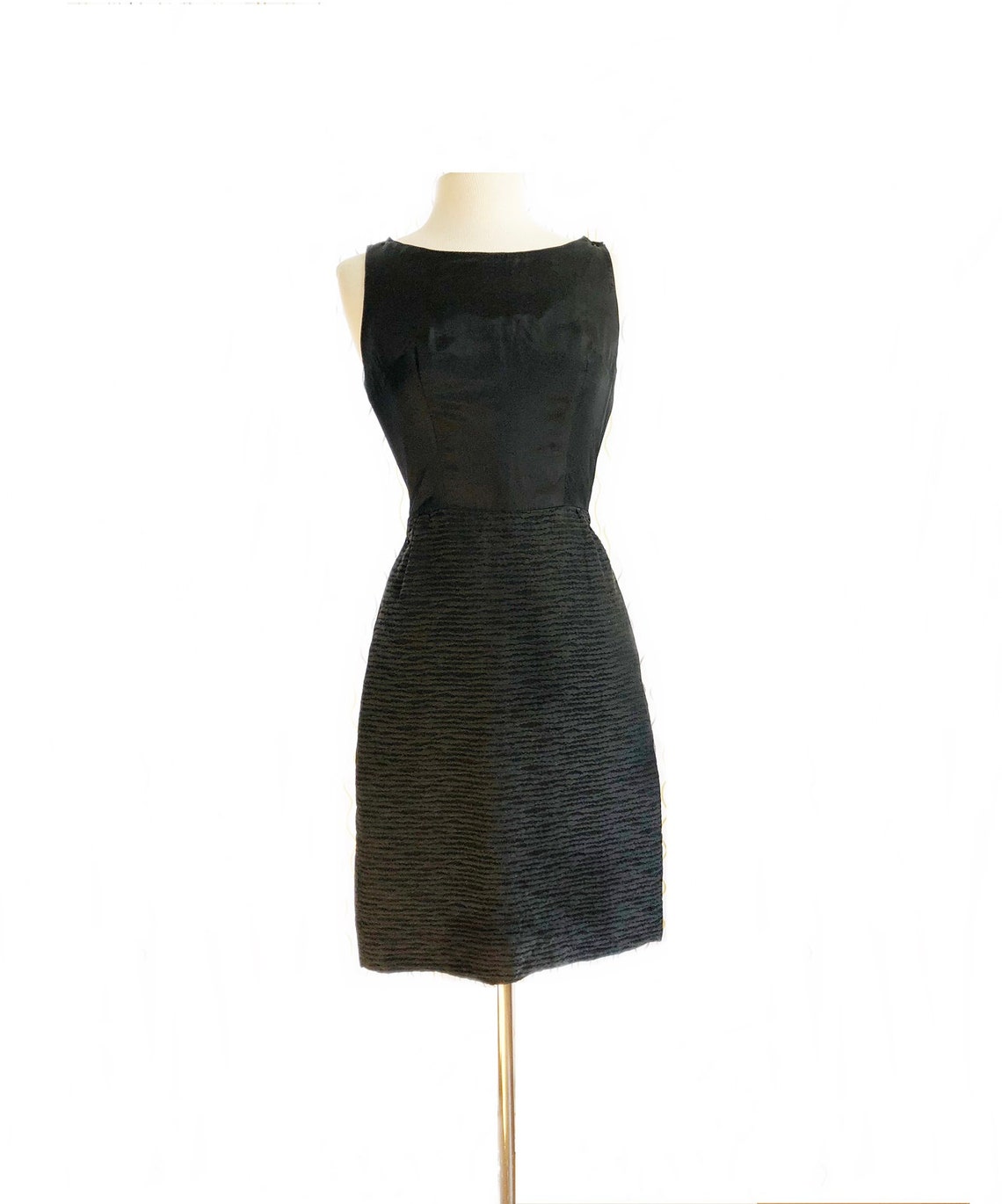 Vintage 50s Black Wiggle Dress Set With Top Don Etsy