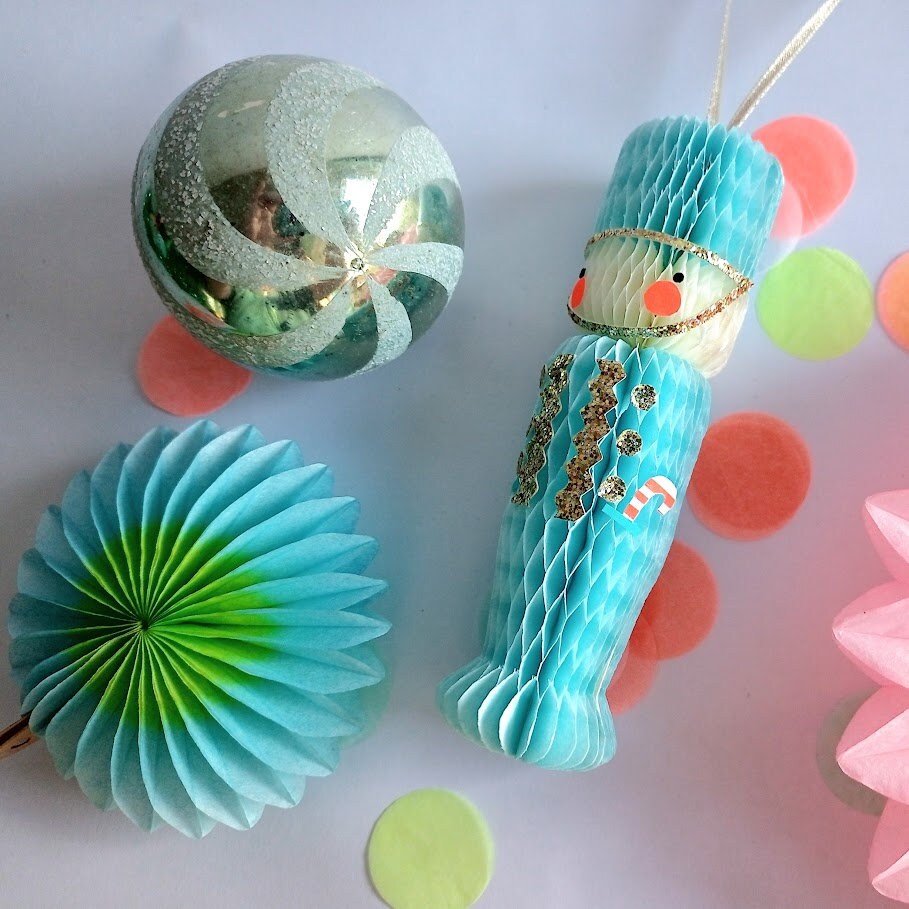 Honeycomb Christmas Soldier Tree Ornament Unique, Retro, Fun, Kitsch - Etsy