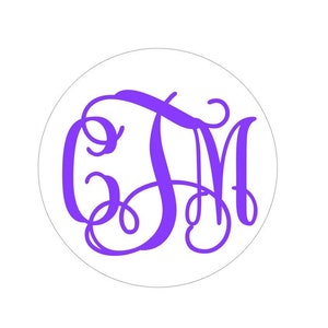 Monogram Sticker Party Favors Personalized Stickers Custom - Etsy