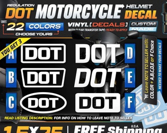 Dot Helmet Decal - Etsy