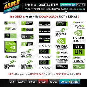 Nvidia Geforce Rtx Sticker - Etsy