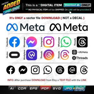 20 Meta Logos Vectors Ai, Cdr, Eps, Pdf, Svg and Also Jpg, Png Instant ...