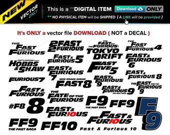 Fast and Furious Svg - Etsy Australia