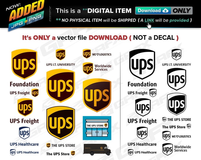 UPS Boeing 747 Drawing Art Print - Etsy