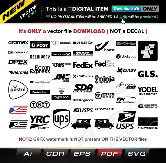 45 Shipping Carriers Vectors Ai Cdr Eps Pdf Svg Instant - Etsy