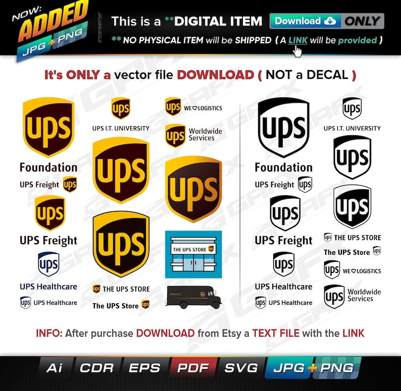 27 UPS Logos Vectors Ai, Cdr, Eps, Pdf, Svg and Also Jpg, Png - Instant ...