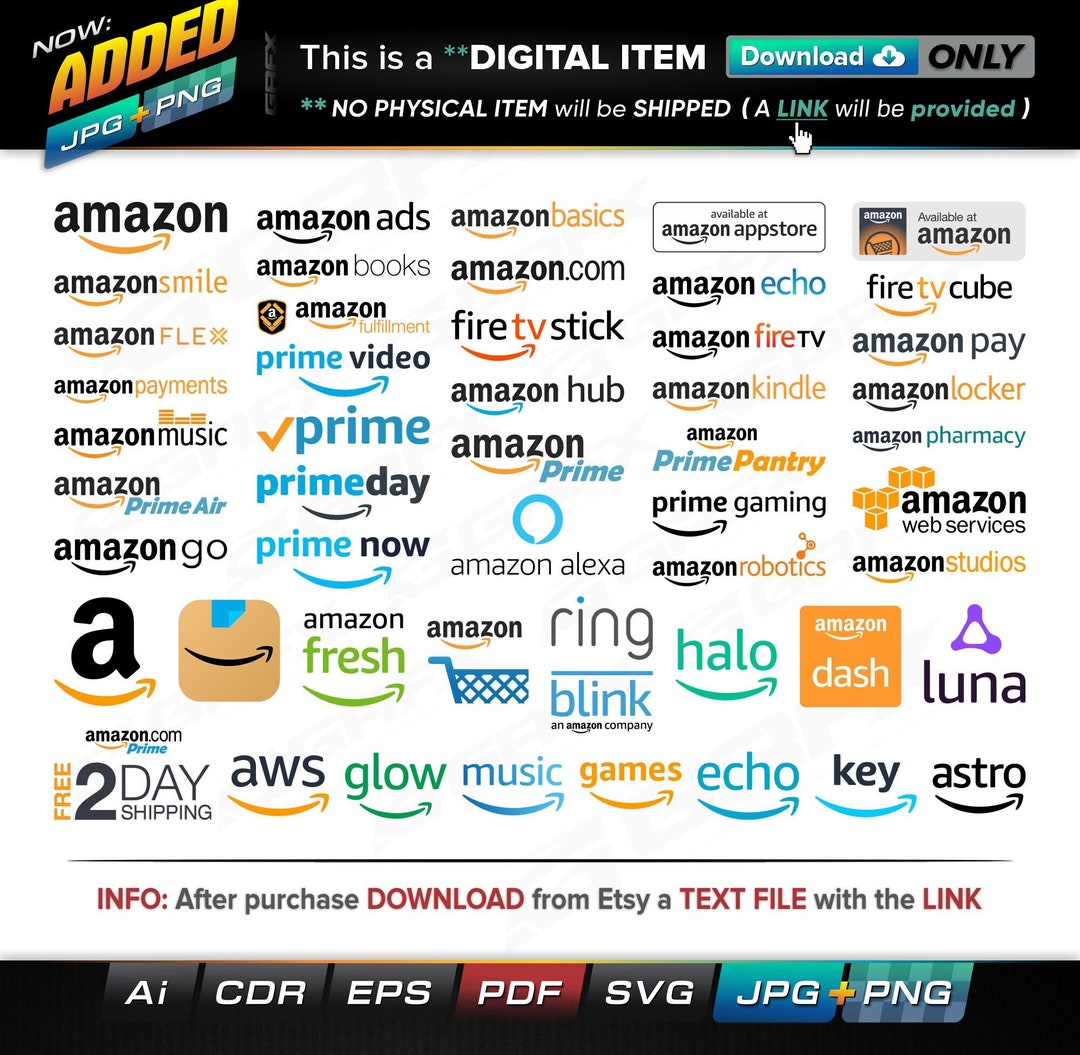 50 Amazon Vectors Ai, Cdr, Eps, Pdf, Svg and Also Jpg, Png -- Instant ...