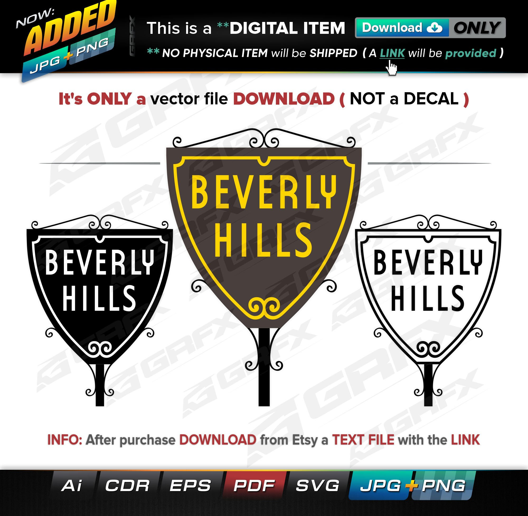 3 Beverly Hills Sign Vectors Ai, Cdr, Eps, Pdf, Svg and Also Jpg, Png ...