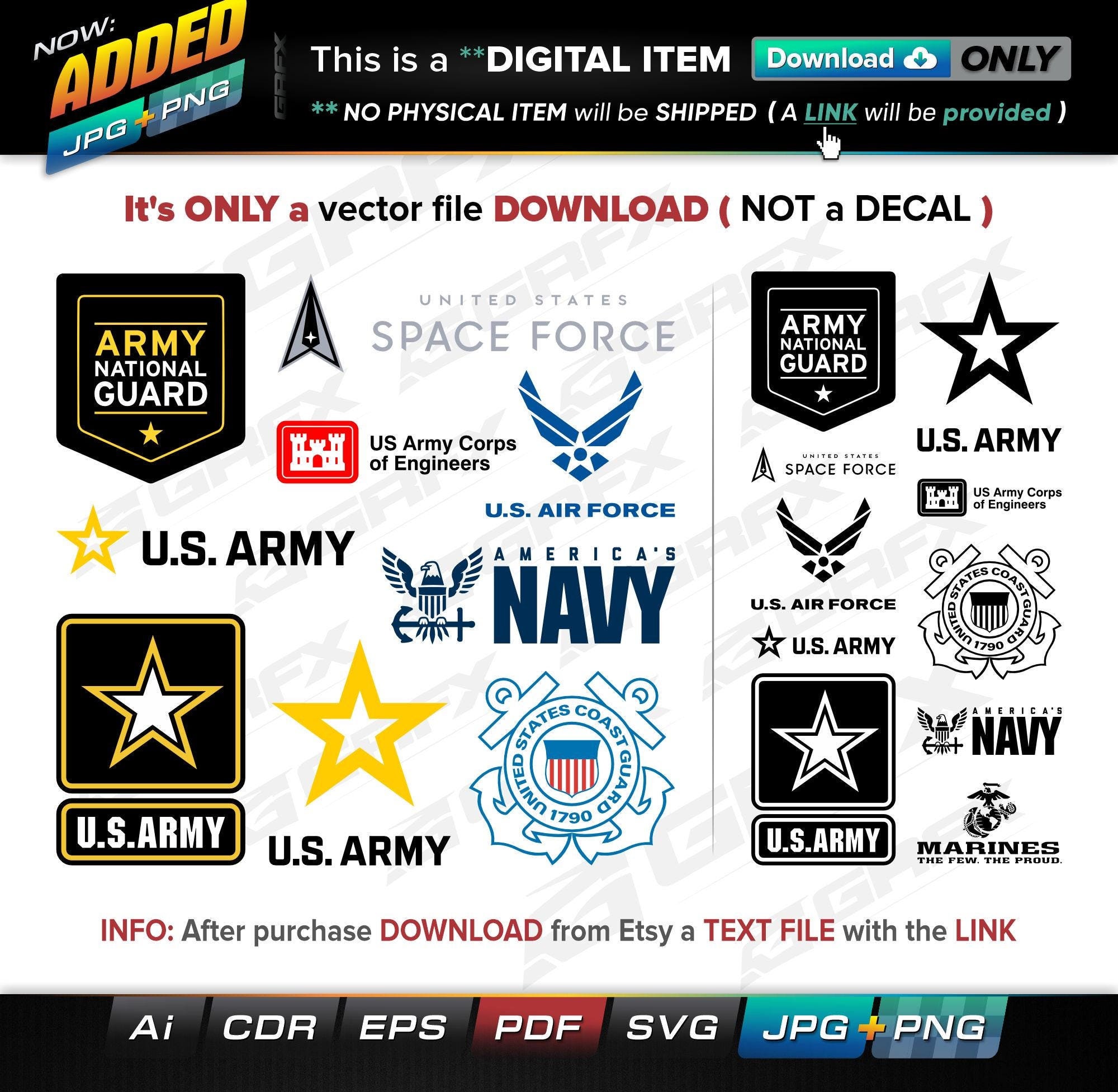 19 US Military Branches Vectors Vectors Ai, Cdr, Eps, Pdf, Svg and Also ...