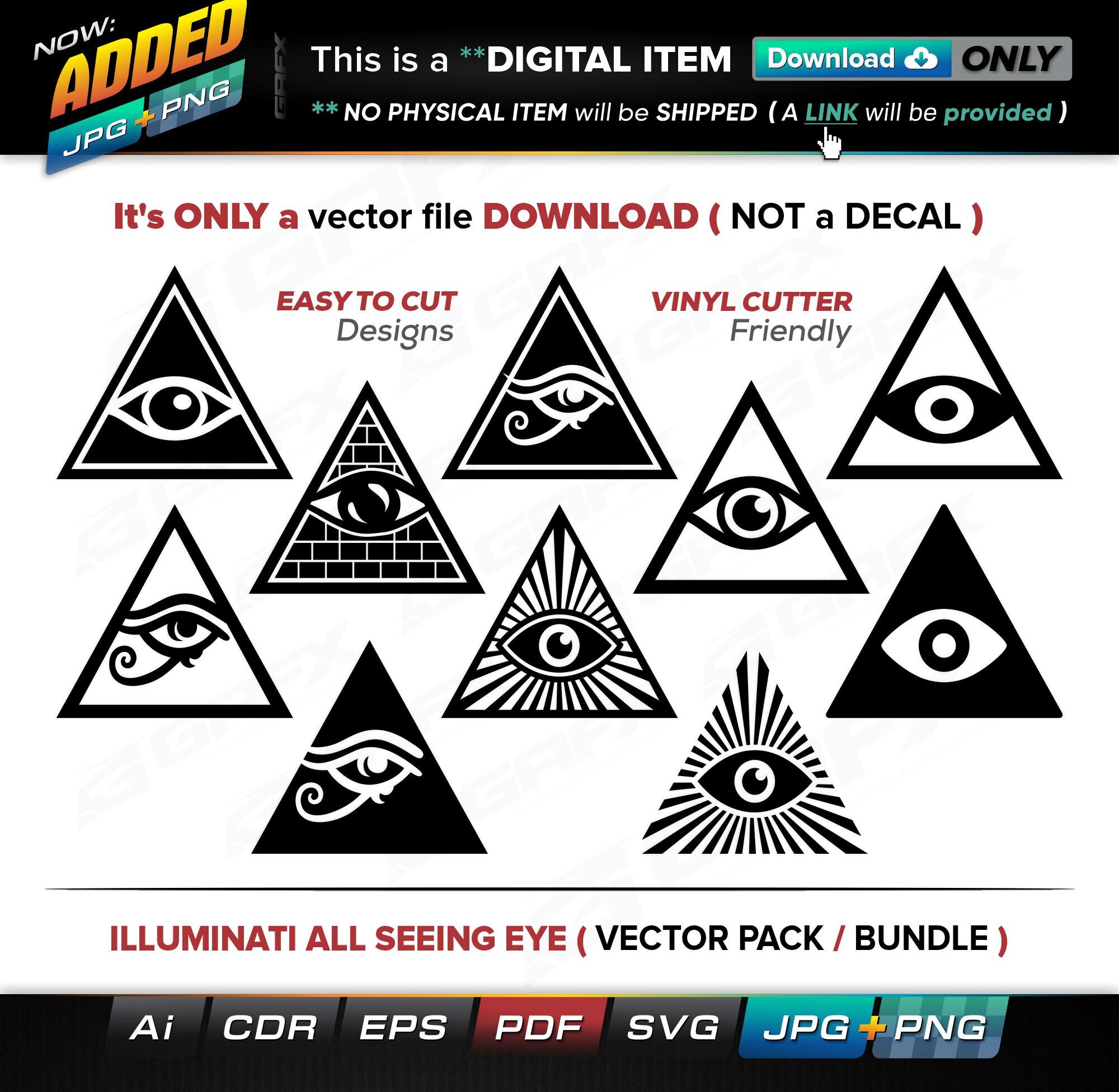 10 Illuminati Vectors Ai Cdr Eps Pdf Svg and Also Jpg Png - Etsy Canada