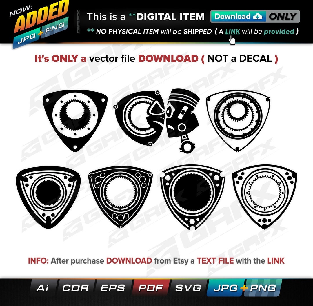 7 Rotary Vectors Ai, Cdr, Eps, Pdf, Svg and Also Jpg, Png - Instant ...
