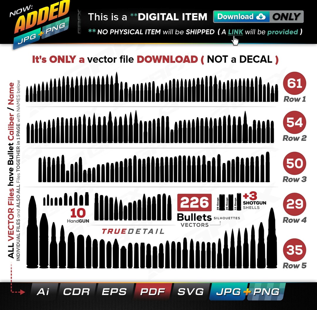 226 Bullets Vectors Ai Cdr Eps Pdf Svg and Also Jpg Png - Etsy