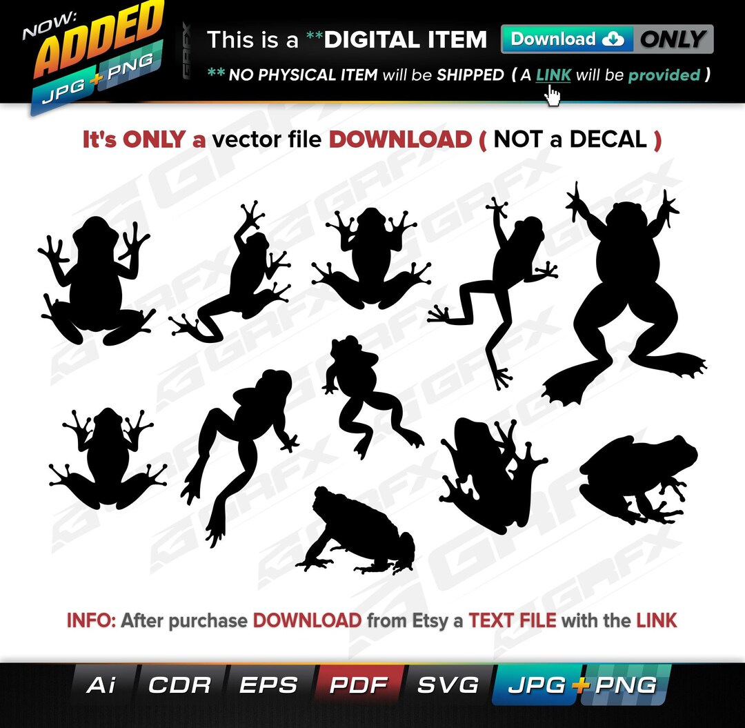 11 Frogs Vectors Ai, Cdr, Eps, Pdf, Svg and Also Jpg, Png Instant ...