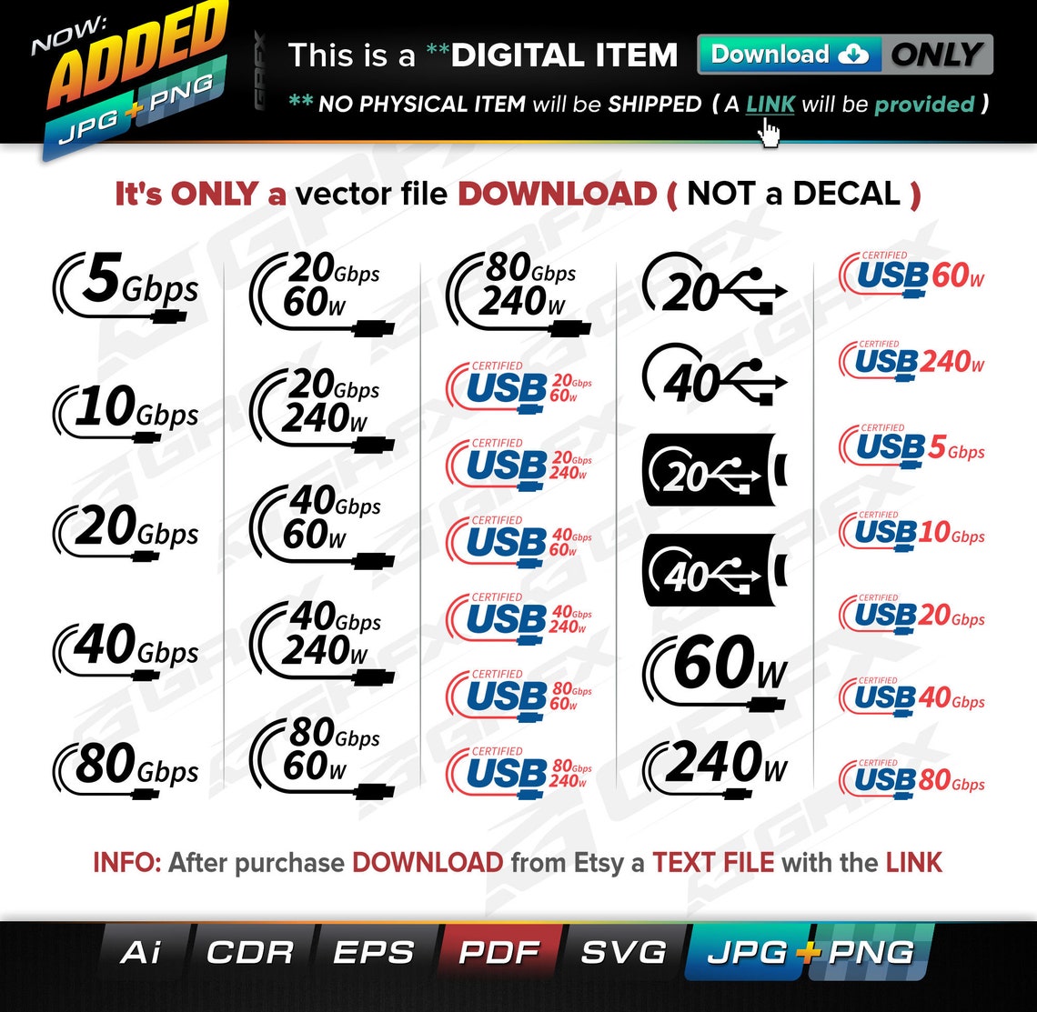 60 USB Logos Vectors Ai, Cdr, Eps, Pdf, Svg and Also Jpg, Png - Instant ...