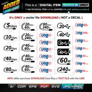 60 USB Logos Vectors Ai, Cdr, Eps, Pdf, Svg and Also Jpg, Png - Instant ...