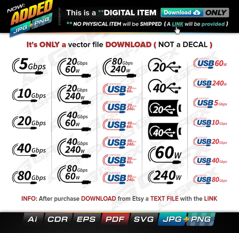 60 USB Logos Vectors Ai, Cdr, Eps, Pdf, Svg and Also Jpg, Png - Instant ...