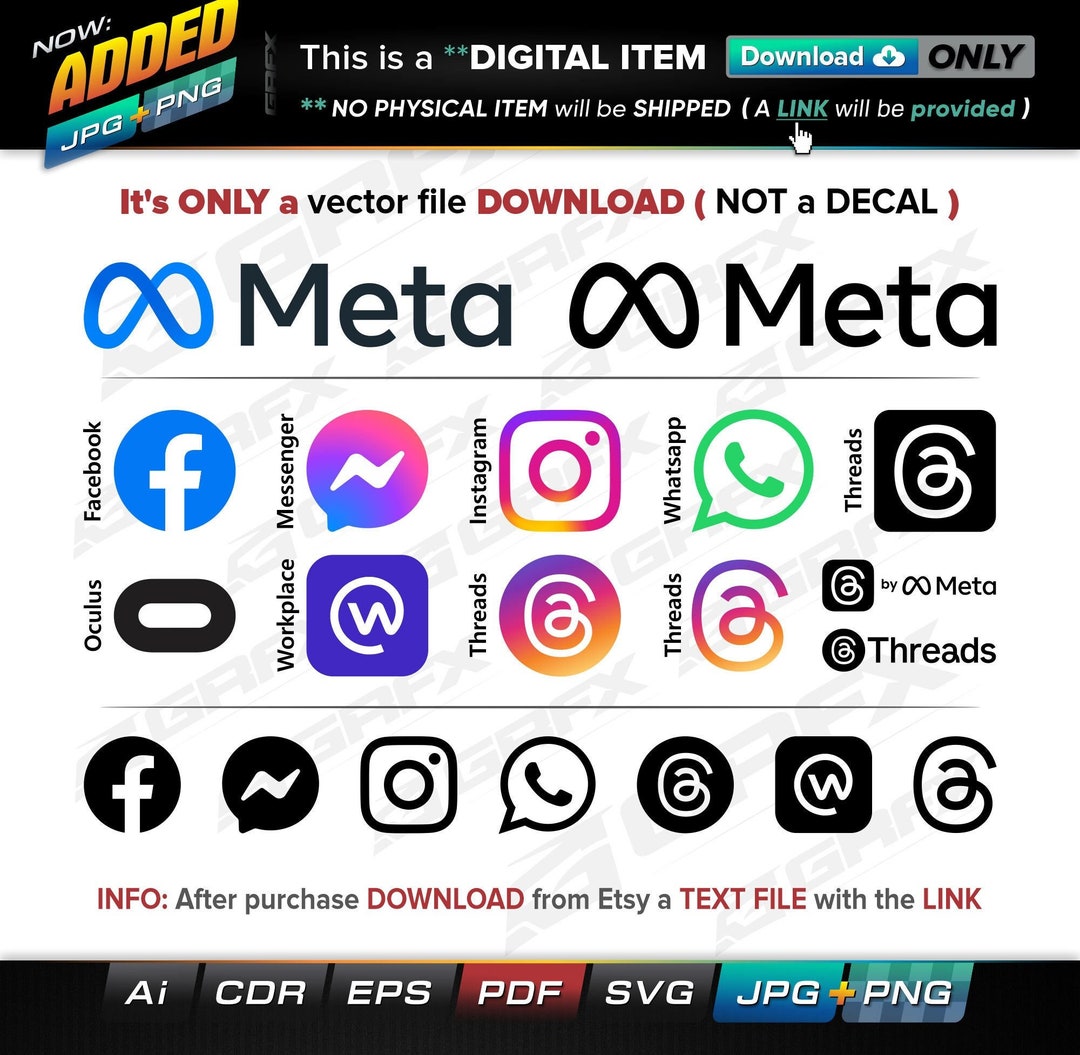 20 Meta Logos Vectors Ai, Cdr, Eps, Pdf, Svg and Also Jpg, Png ...